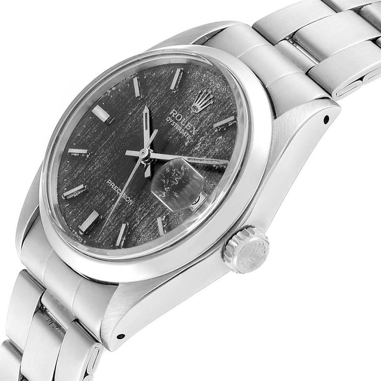 Rolex OysterDate Grey Ghost Dial Steel Vintage Men’s Watch 6694 Papers ...