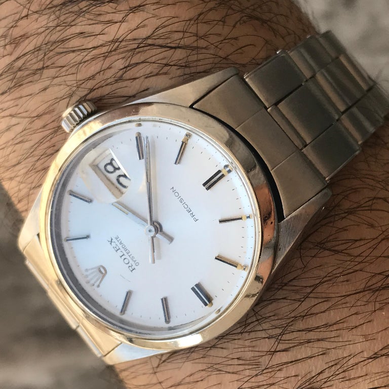Rolex Oysterdate Precision 6694 Swiss Made 1960s Rivet Band Men's Watch ...