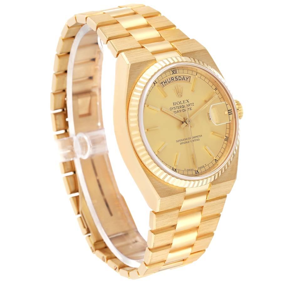 Rolex Oysterquartz President Day-Date Yellow Gold Mens Watch 19018 at ...