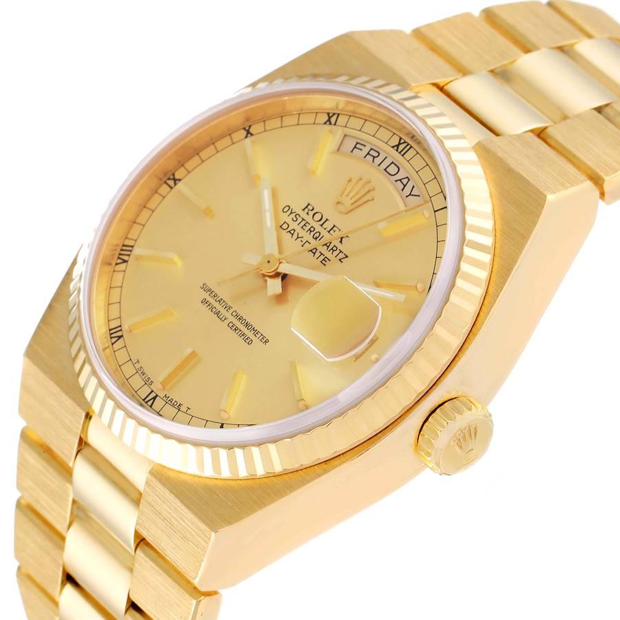 Rolex Oysterquartz President Day-Date Yellow Gold Mens Watch 19018 For ...