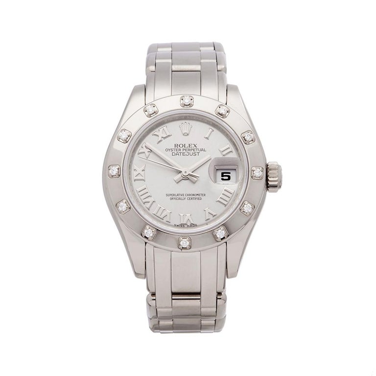 Rolex Pearlmaster 18K White Gold 80319 at 1stDibs