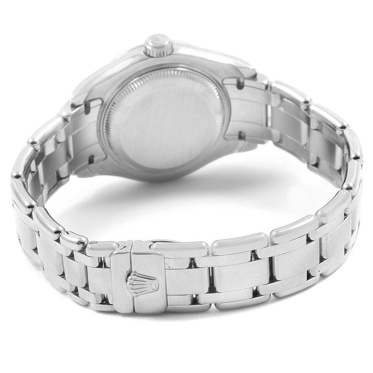 Rolex Pearlmaster Masterpiece 18 Karat White Gold Diamond Ladies Watch ...