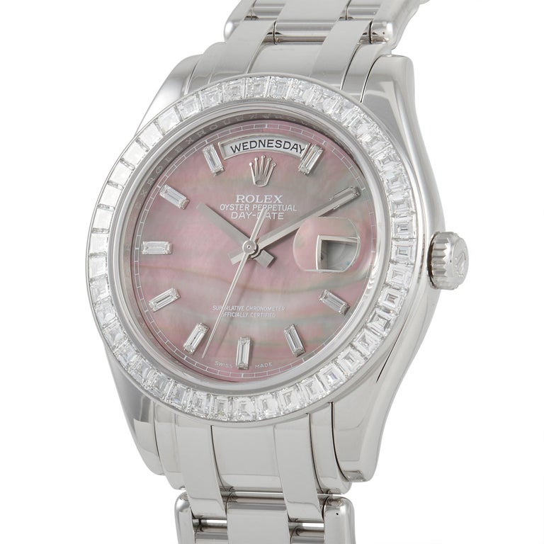 Rolex Pearlmaster Platinum Watch 18956BR at 1stDibs