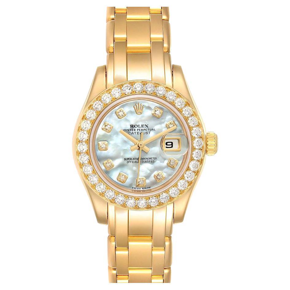 Rolex Ladies Masterpiece/Pearlmaster Gold Diamond Watch 80298 74948 at ...