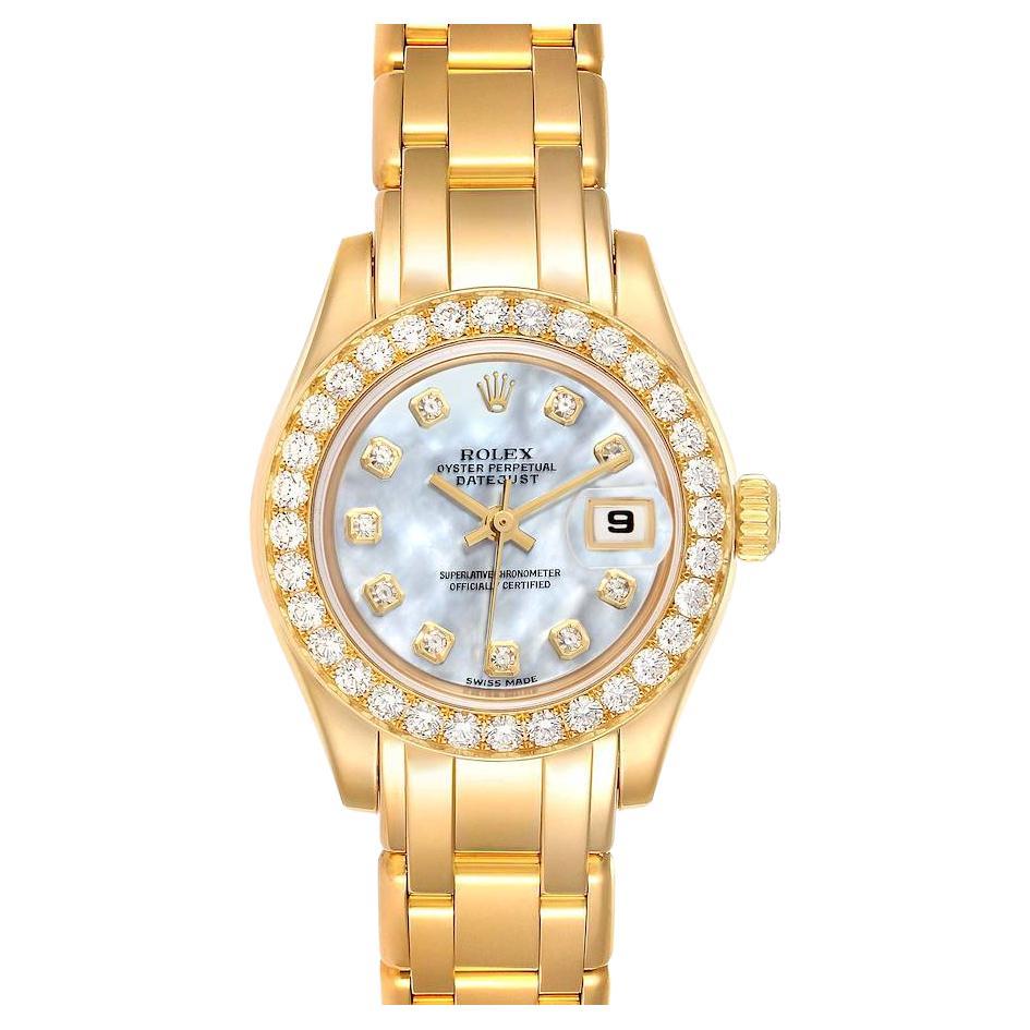 Rolex Ladies Masterpiece/Pearlmaster Gold Diamond Watch 80298 74948 at ...