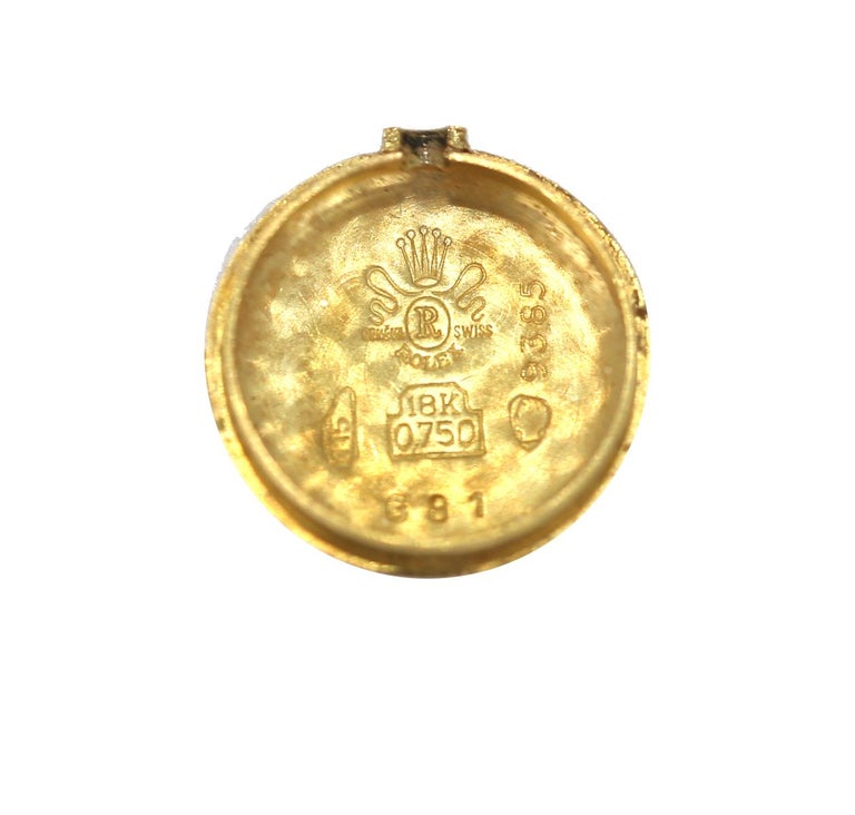 Rolex Pendant Watch 18K Gold Diamonds Signed, 1955 at 1stDibs