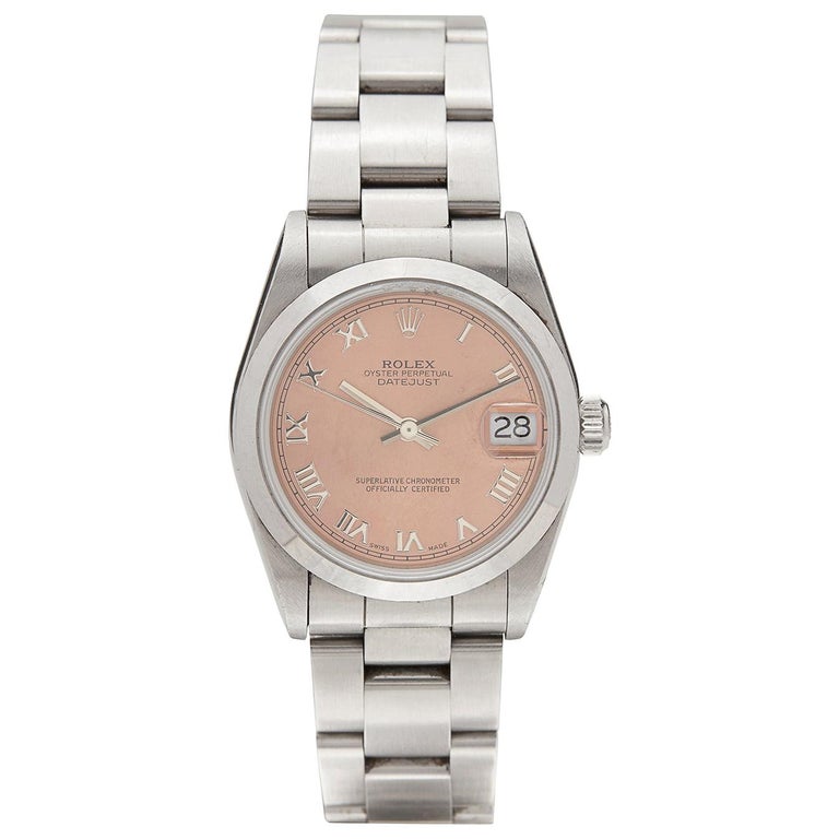 Rolex Pink Dial Datejust at 1stDibs