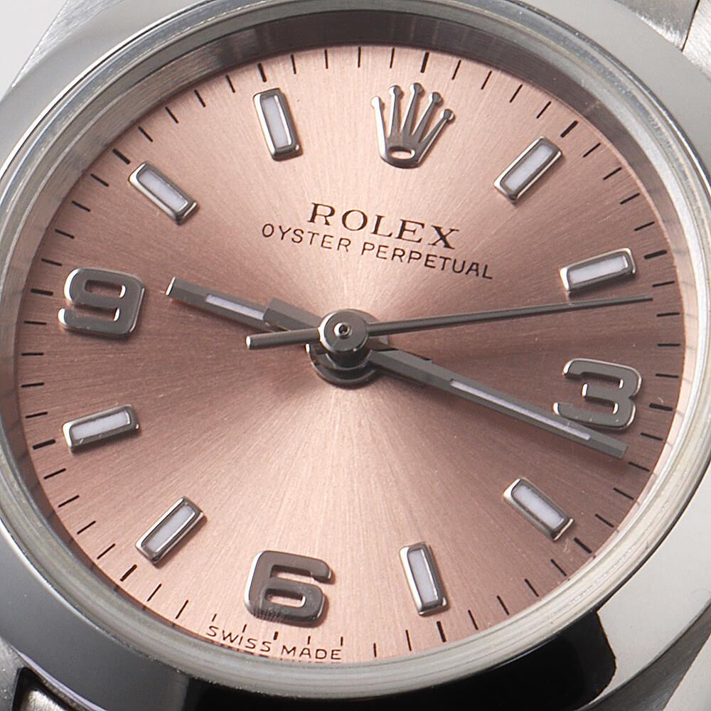 Rolex Pink Ladies' Watch Oyster Perpetual 76080 White Bar - Used For ...