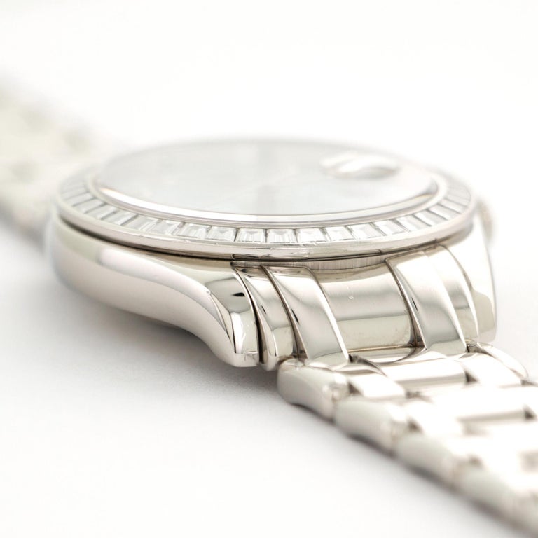 Rolex Platinum Day-Date Masterpiece Baguette Diamond Watch Ref. 18956 ...