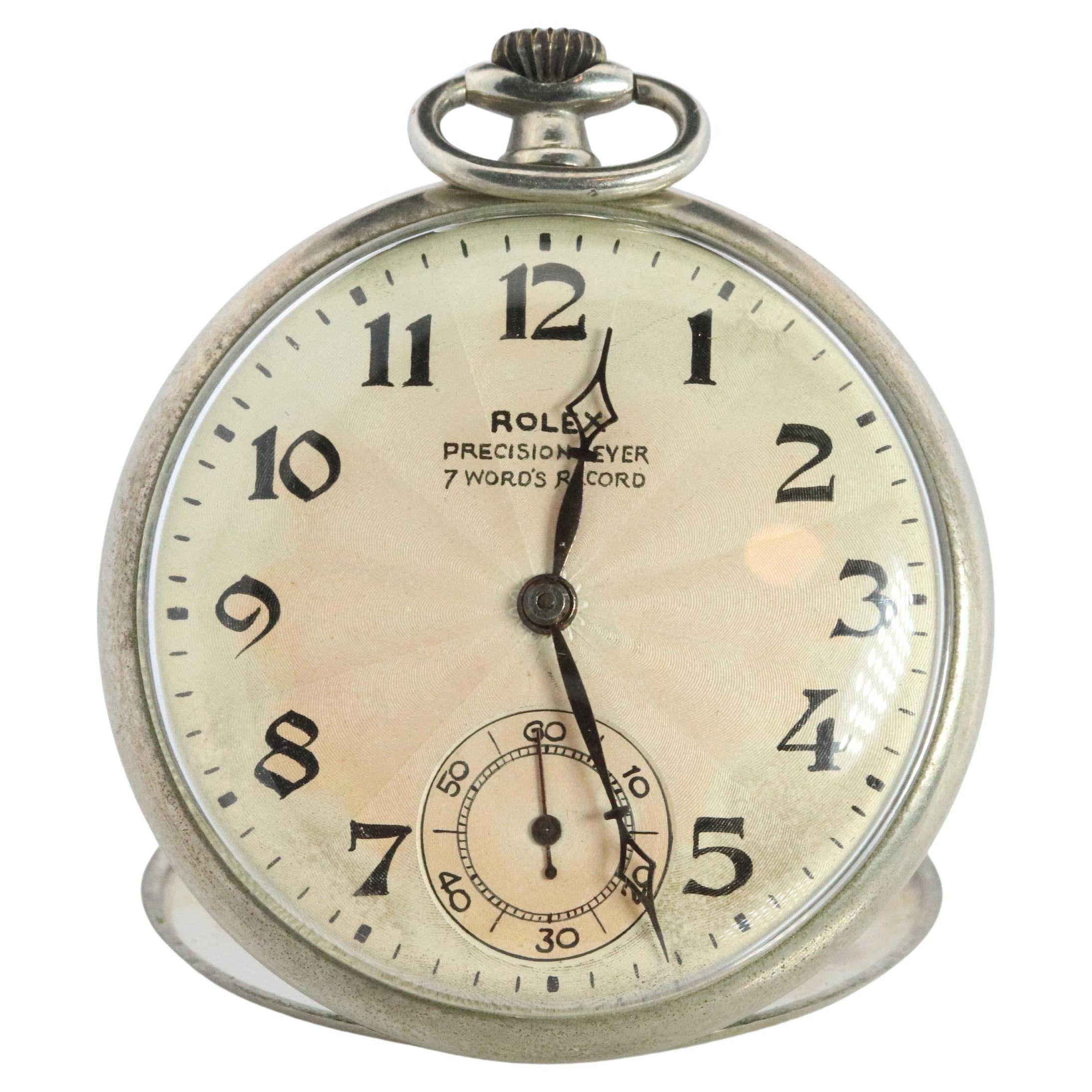Rolex Pocket Watch. Antique Rolex Precision Lever 7 World's Records For ...