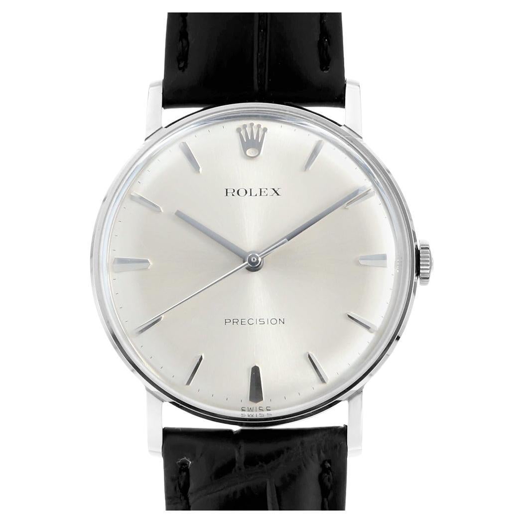 Vintage Rolex Oyster Precision 6426 Men's Watch, Silver Dial, 37 No ...