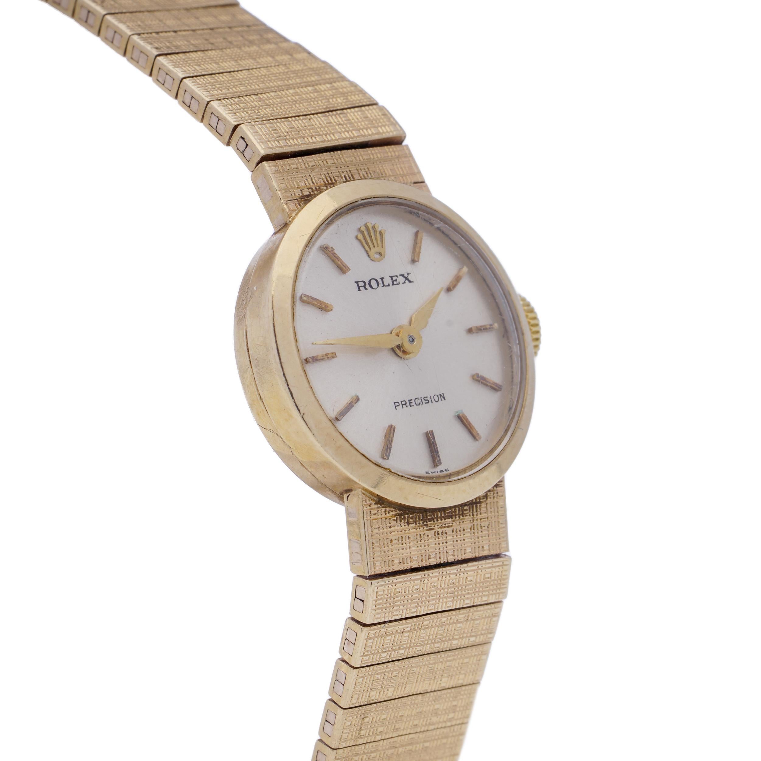 Rolex Precision 9 Karat Yellow Gold Ladies' Cocktail Watch For Sale at ...