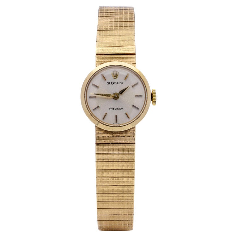Rolex Precision Montre de cocktail en or jaune 9 carats pour femmes En ...