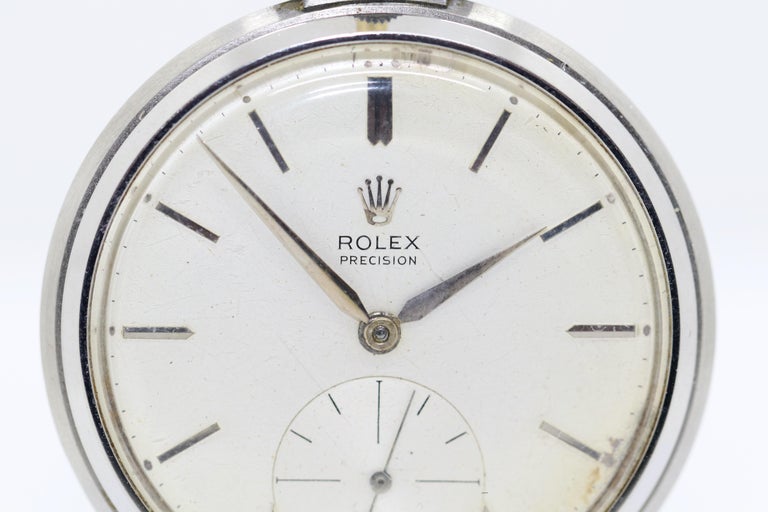 Rolex Precision Ref. 3400 Openface, Keyless Lever Pocket Watch ...