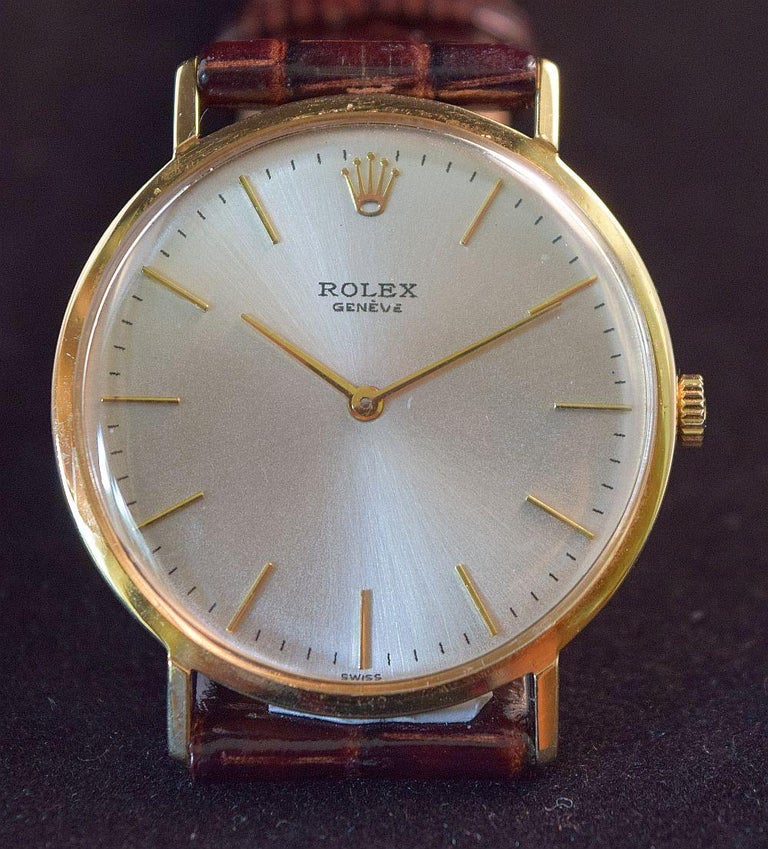Rolex Precision 18 K Gold and Elegant Watch Center Seconds Ref 9708 For ...