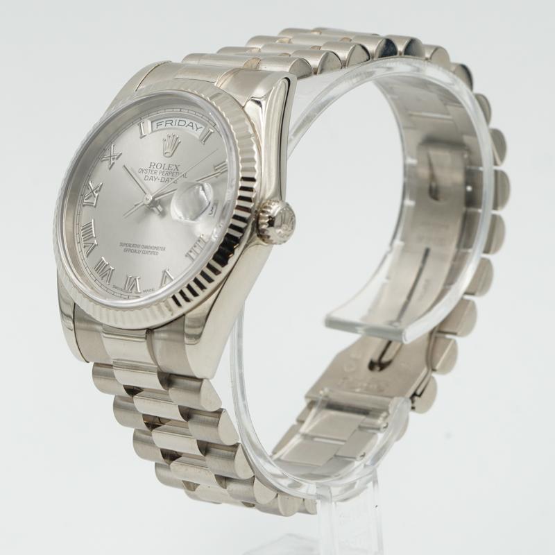 Rolex President 118239 18k White Gold Roman Numeral Day-Date For Sale ...
