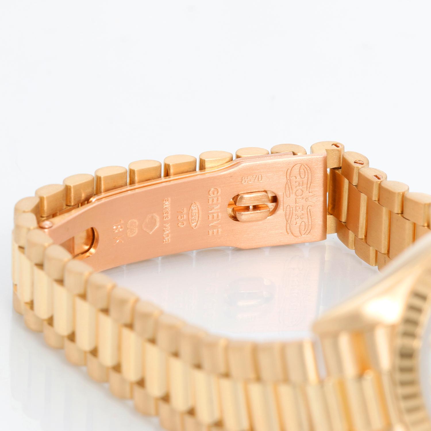 Rolex President 18k Yellow Gold and Diamond Ladies Watch 79178 For Sale ...