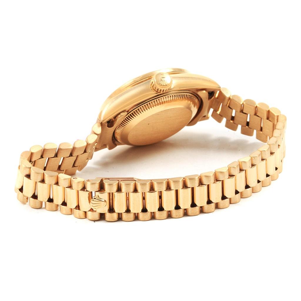 Rolex President Datejust 26 Yellow Gold Diamond Ladies Watch 69138 For ...