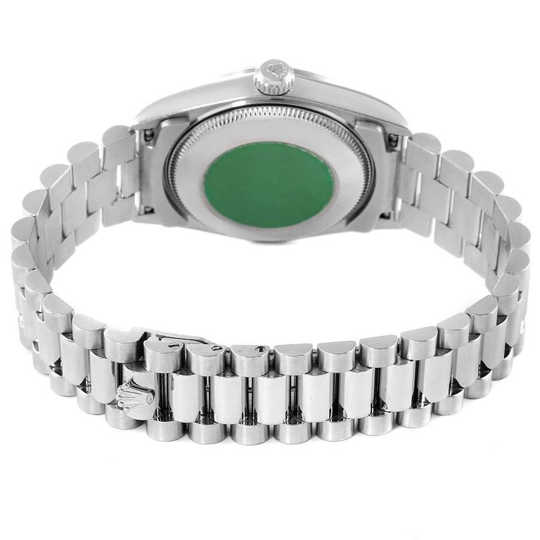 Rolex President Datejust Midsize Platinum Diamond Ladies Watch 78246 ...