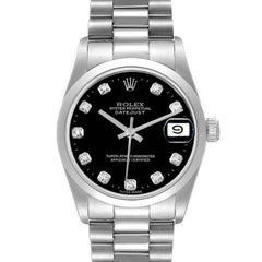 Rolex DateJust 68258 18K President Diamond Dial and Bezel Midsize ...