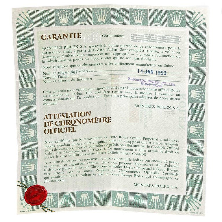 Rolex President Datejust Yellow Gold Diamond Dial Watch 69178 Box ...