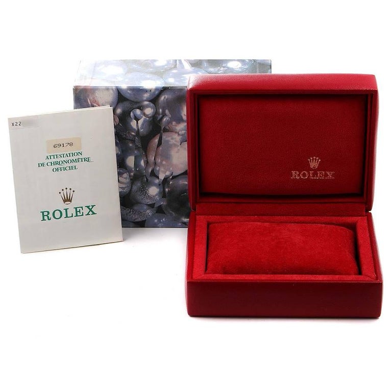 Rolex President Datejust Yellow Gold Diamond Dial Watch 69178 Box ...