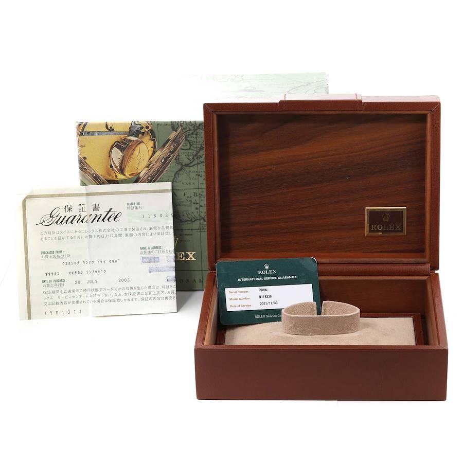 Rolex President Day-Date 18k White Gold Diamond Mens Watch 118339 Box ...
