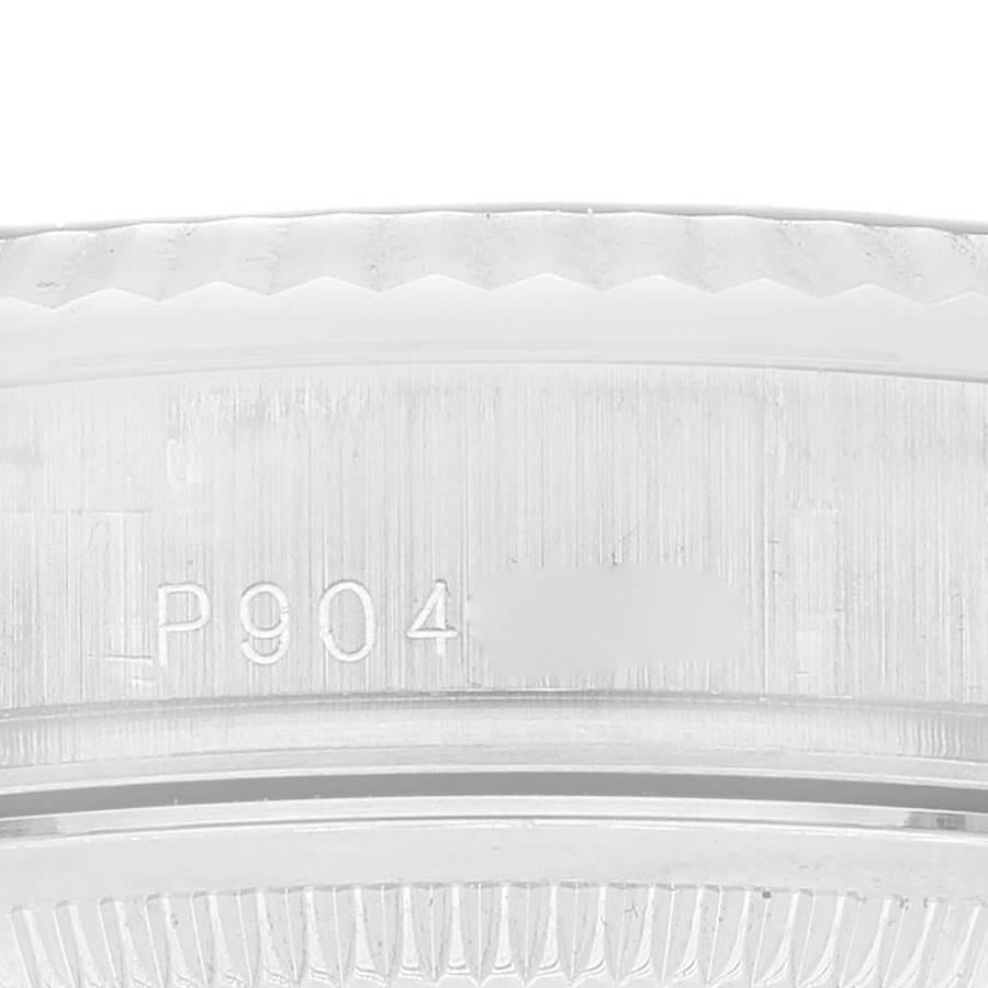 Rolex President Day-Date 18k White Gold Diamond Mens Watch 118339 Box ...