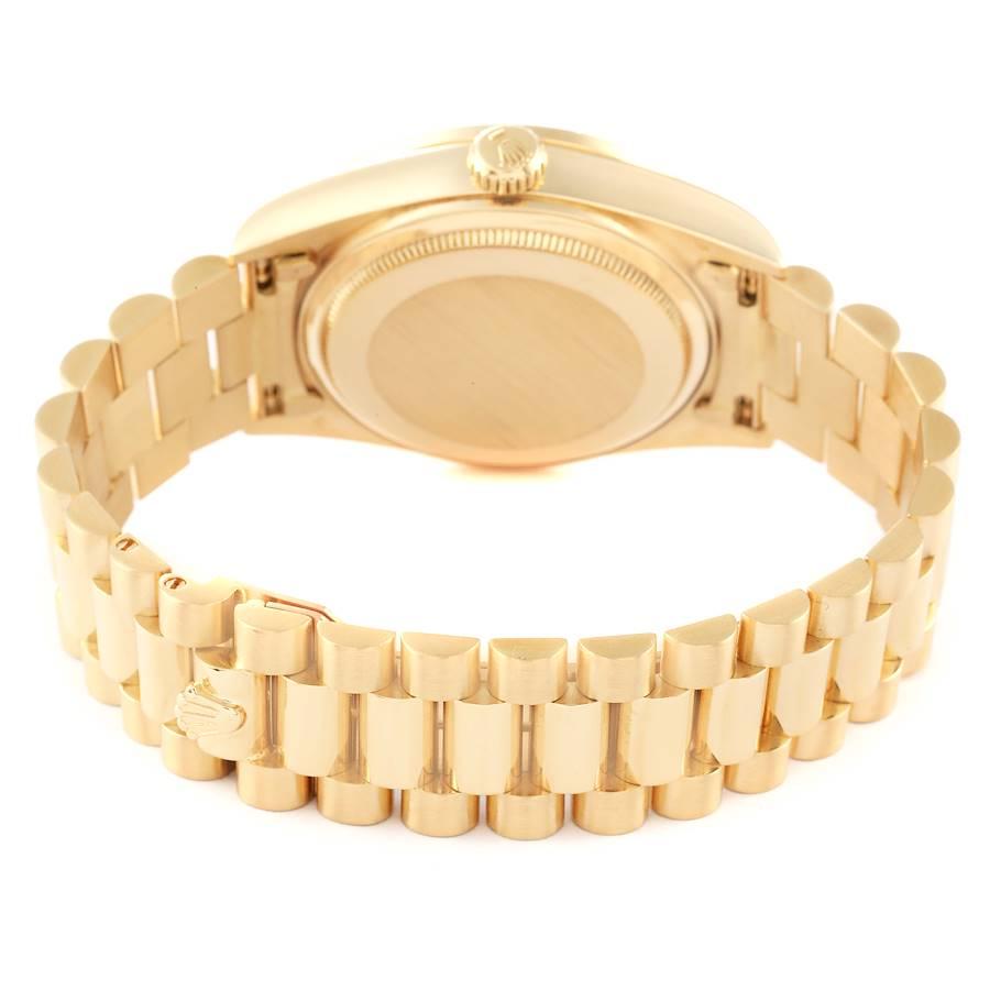 Rolex President Day-Date 18k Yellow Gold Diamond Mens Watch 18138 at ...