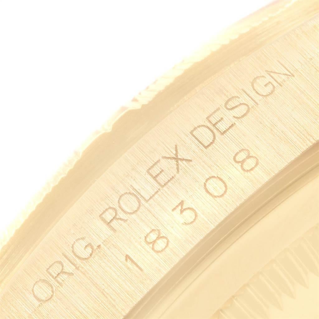 Rolex President Day-Date 18 Karat Yellow Gold Diamond Men’s Watch 18308 ...
