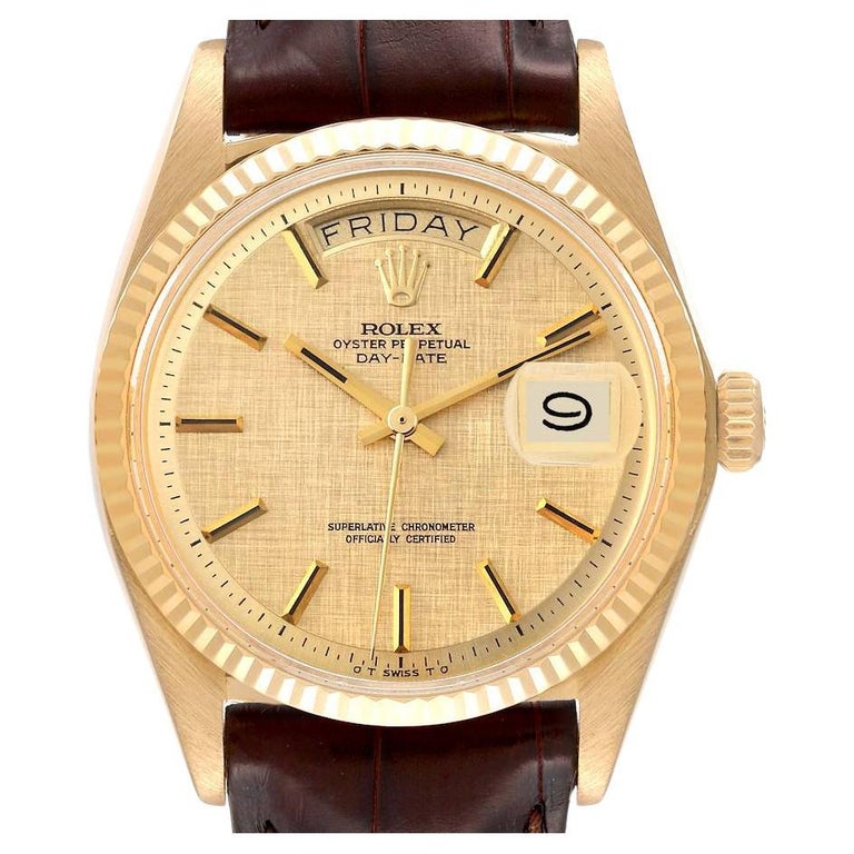 Rolex President Day-Date 18K Yellow Gold Sigma Dial Vintage Mens Watch ...