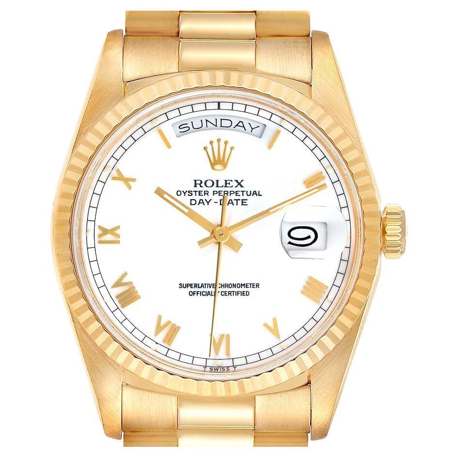 Rolex White Gold President Day-Date II Glacier Dial Automatic ...