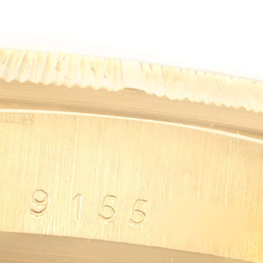 Rolex President Day-Date 36 Yellow Gold Bark Finish Mens Watch 18078 ...