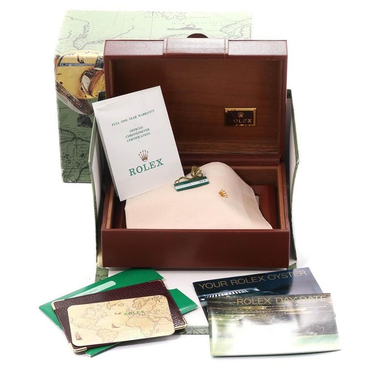 Rolex President Day-Date 36 Yellow Gold Men's Watch 18038 Box Papers ...