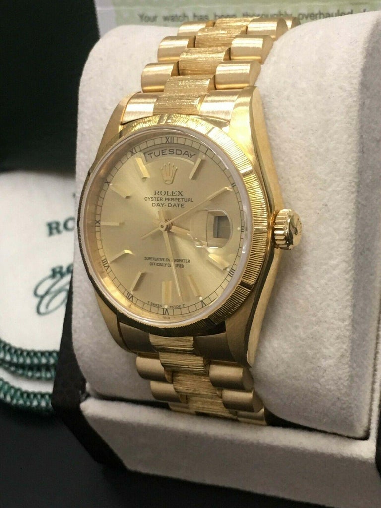 Rolex President Day Date Double Quick 18248 18 Karat Gold Box and ...
