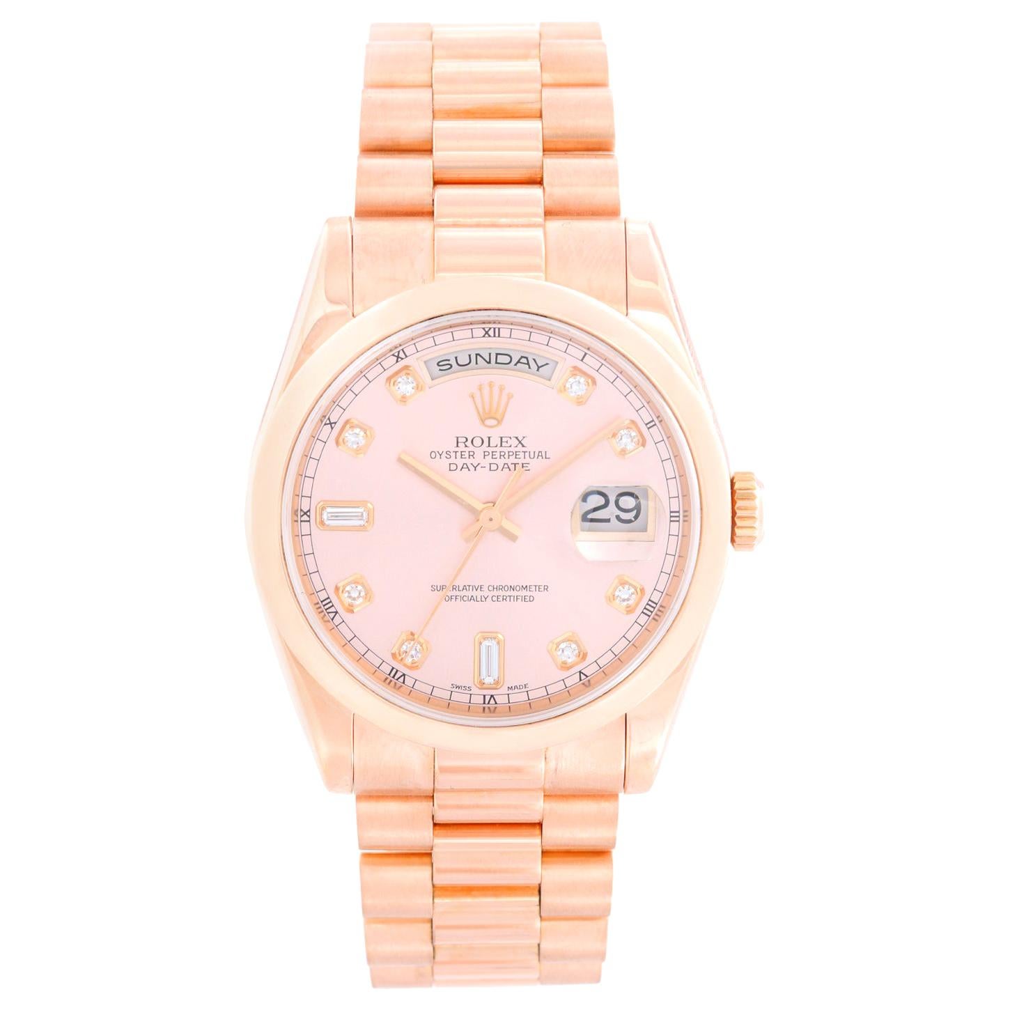 Rolex President SMU Bobby Collin's Day-Date 18 Karat Gold Men's Watch ...