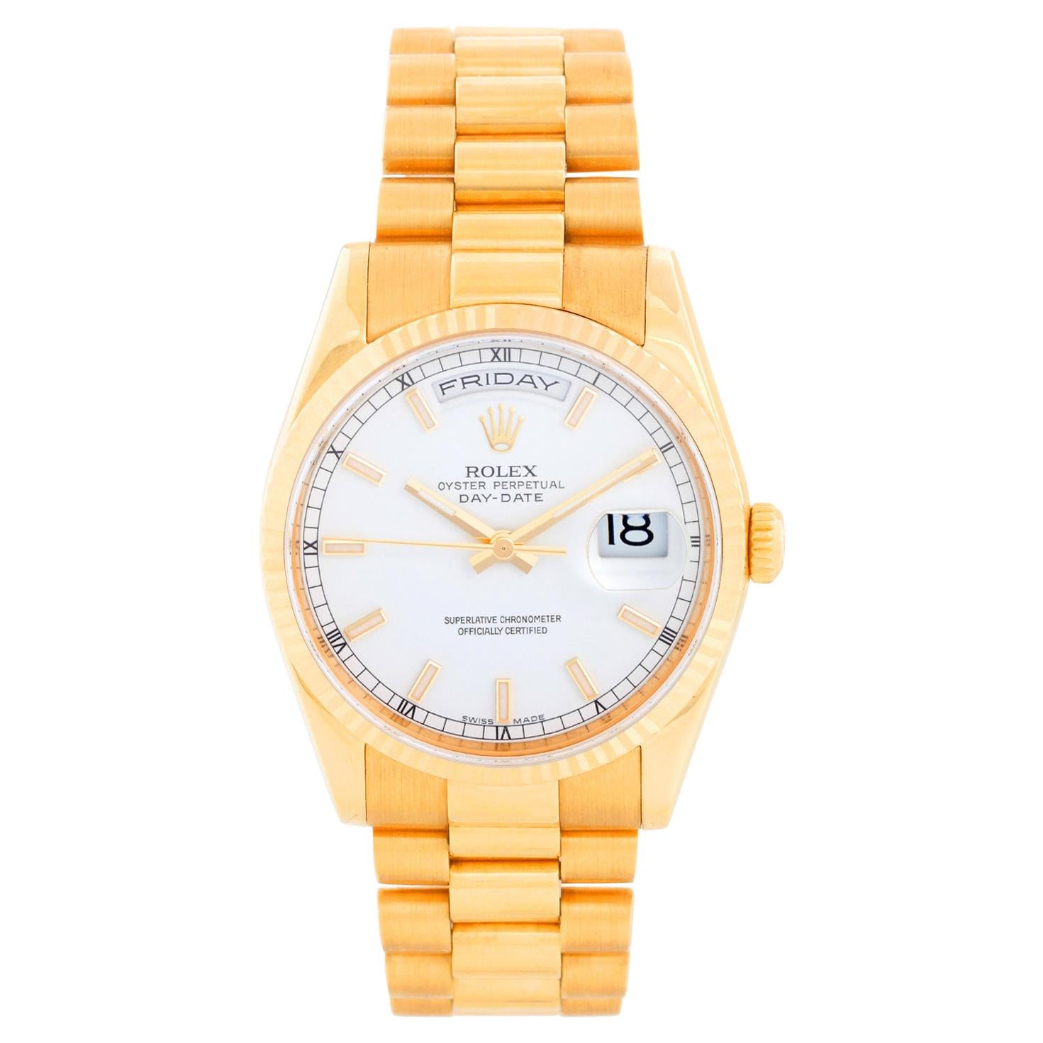 Rolex President SMU Bobby Collin's Day-Date 18 Karat Gold Men's Watch ...