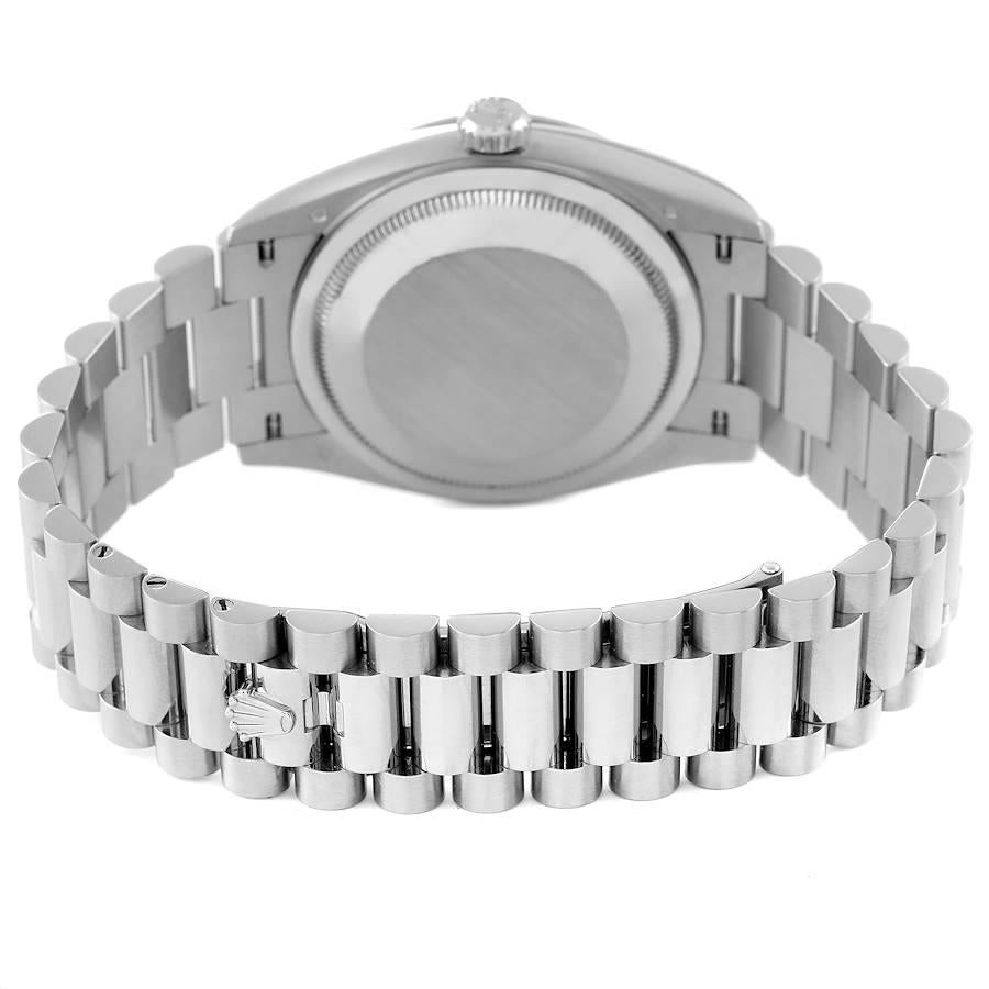 Rolex President Day-Date White Gold Pink Opal Diamond Dial Watch 128239 ...