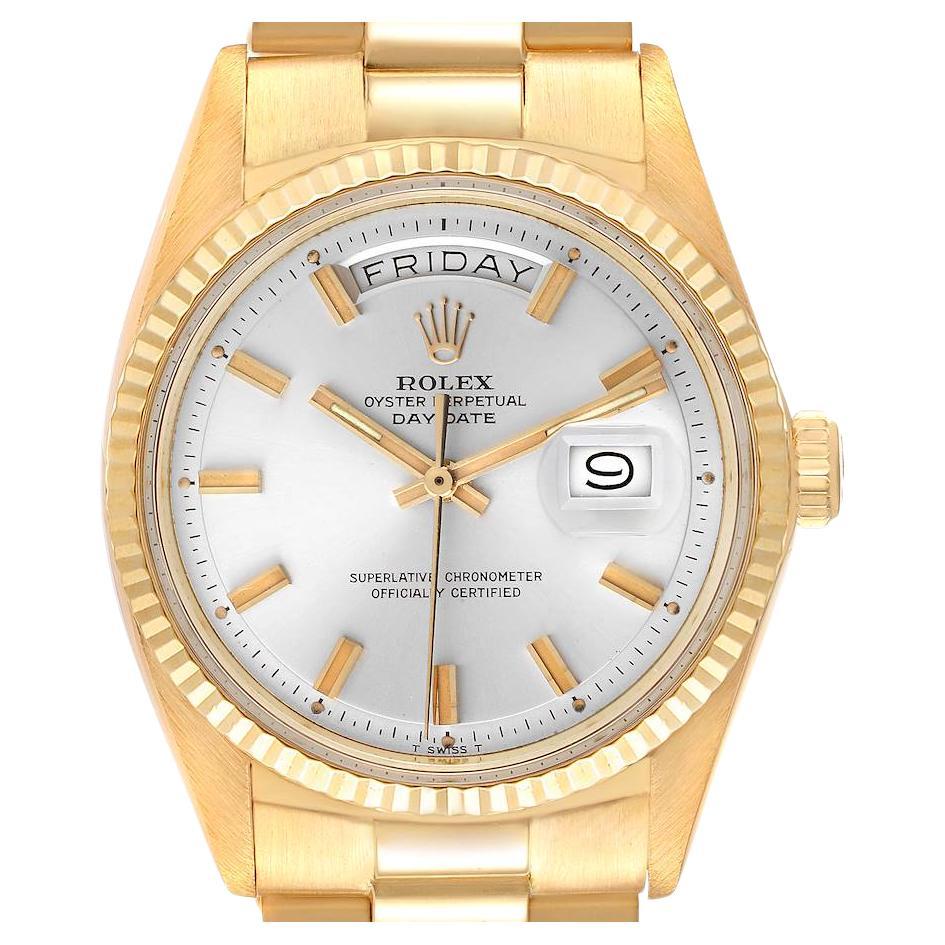 Rolex President Day-Date Wide Fat Boy Yellow Vintage Gold Mens Watch ...