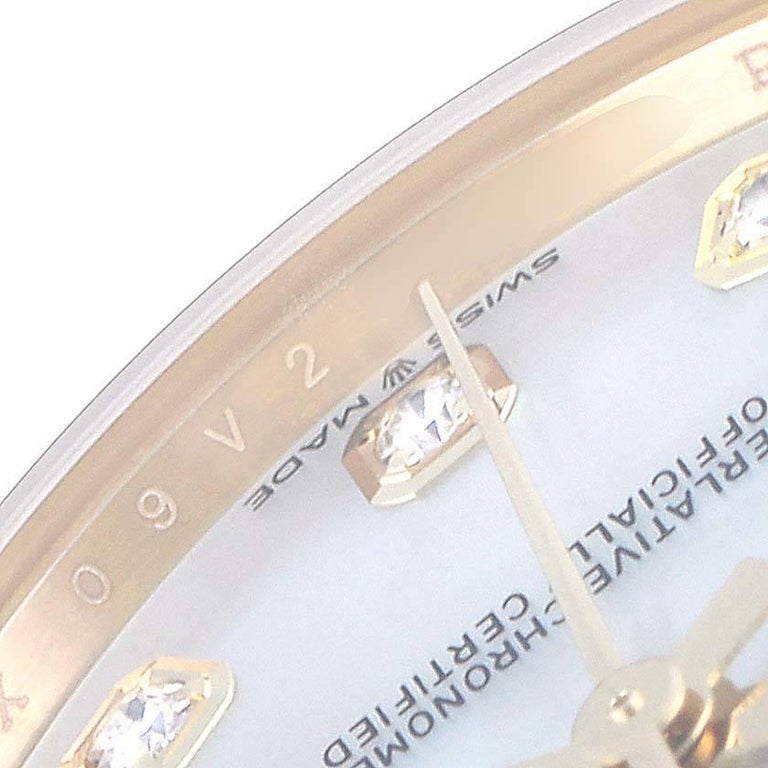 Rolex President Midsize Yellow Gold Diamond Ladies Watch 278288 Unworn ...