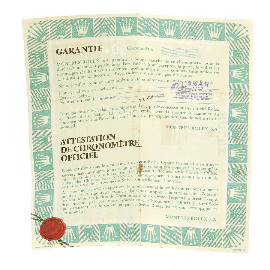 Rolex President Yellow Gold Diamond Ruby Ladies Watch 69198 Box Papers ...