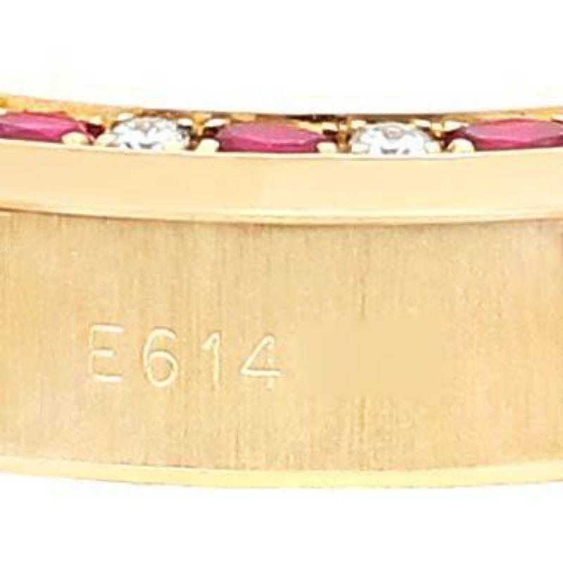 Rolex President Yellow Gold Diamond Ruby Ladies Watch 69198 Box Papers ...