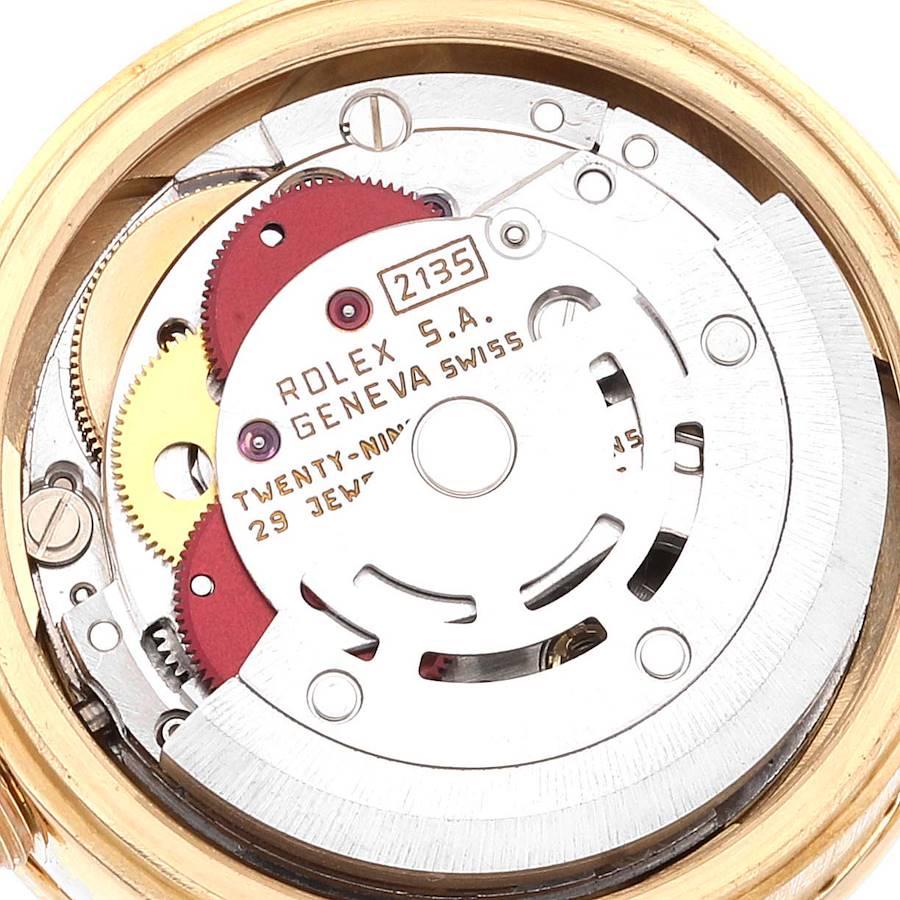 Rolex President Yellow Gold Diamond Ruby Ladies Watch 69198 at 1stDibs
