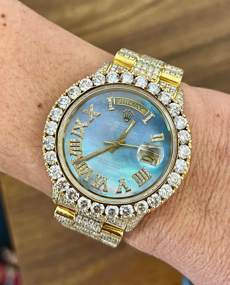 Rolex Presidential Day Date MOP Dial with 18k Gold Diamond Bezel and ...