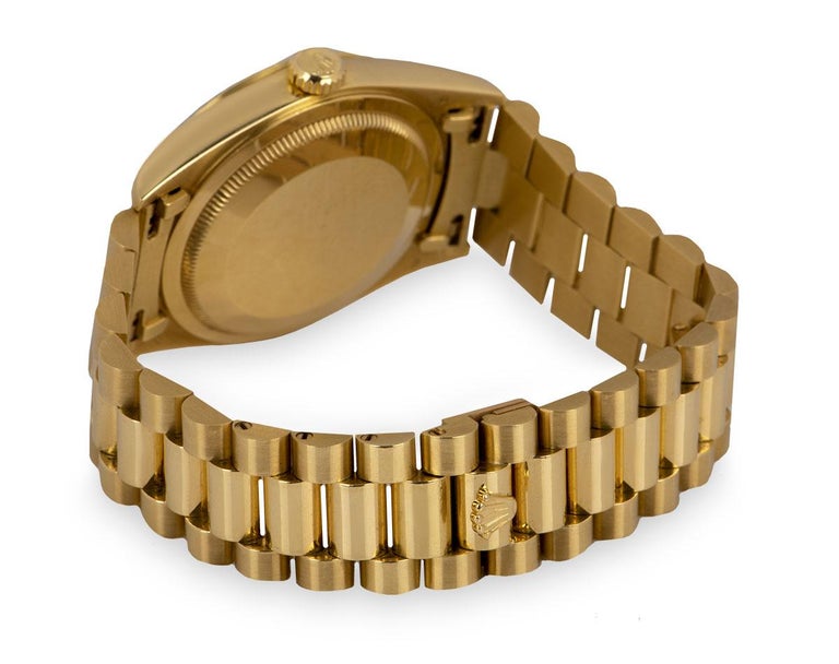 Rolex Rare Day-Date Gents 18 Karat Yellow Gold Dinosaur Egg Diamond ...