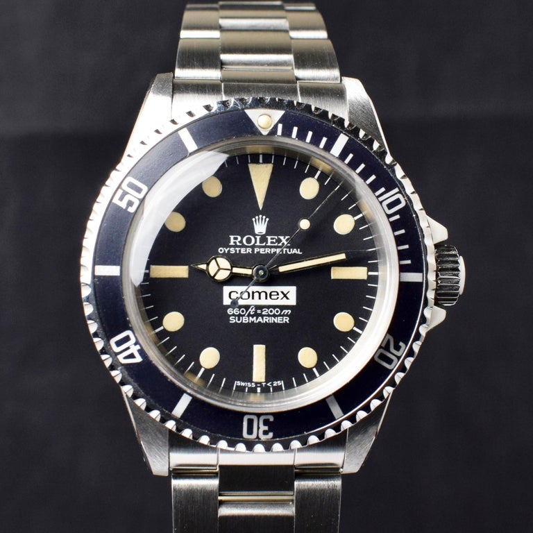 Rolex Rare Submariner Matte Dial COMEX 5514 Automatic Diving Watch ...