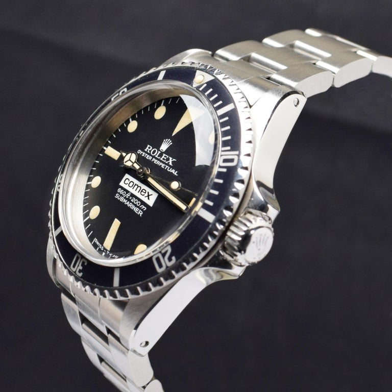 Rolex Rare Submariner Matte Dial COMEX 5514 Automatic Diving Watch ...