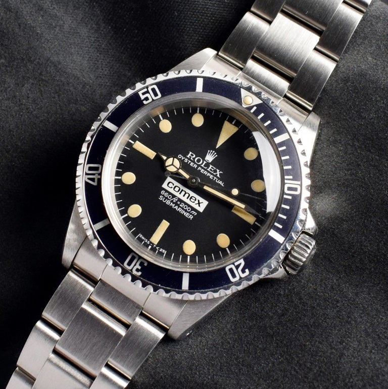 Rolex Rare Submariner Matte Dial COMEX 5514 Automatic Diving Watch ...
