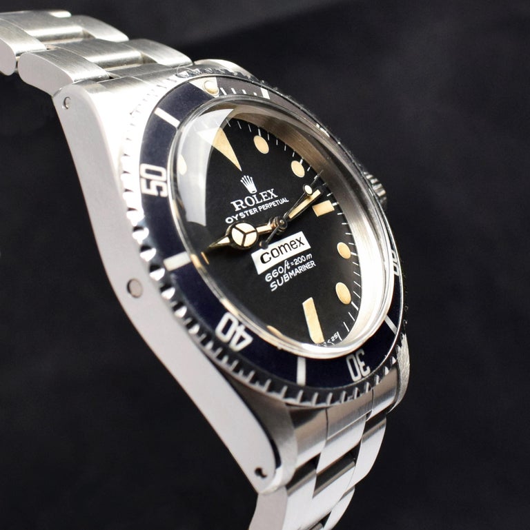 Rolex Rare Submariner Matte Dial COMEX 5514 Automatic Diving Watch ...