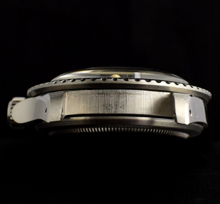 Rolex Rare Submariner Matte Dial COMEX 5514 Automatic Diving Watch ...